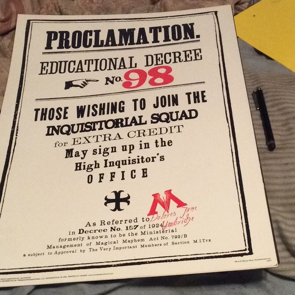 Warner Bros. | Art | Proclamation Educational Degree Poster 98 | Poshmark